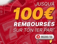 Bonus Partouche Sport : votre 1er pari remboursé jusqu’à 100€